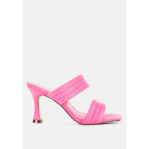 London Rag | Shoes | New Crush Quilted Spool Heel Sandals | Poshmark